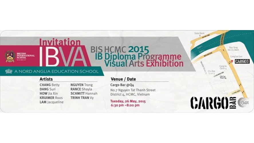 BIS IB Visual Arts Exhibition Invitation