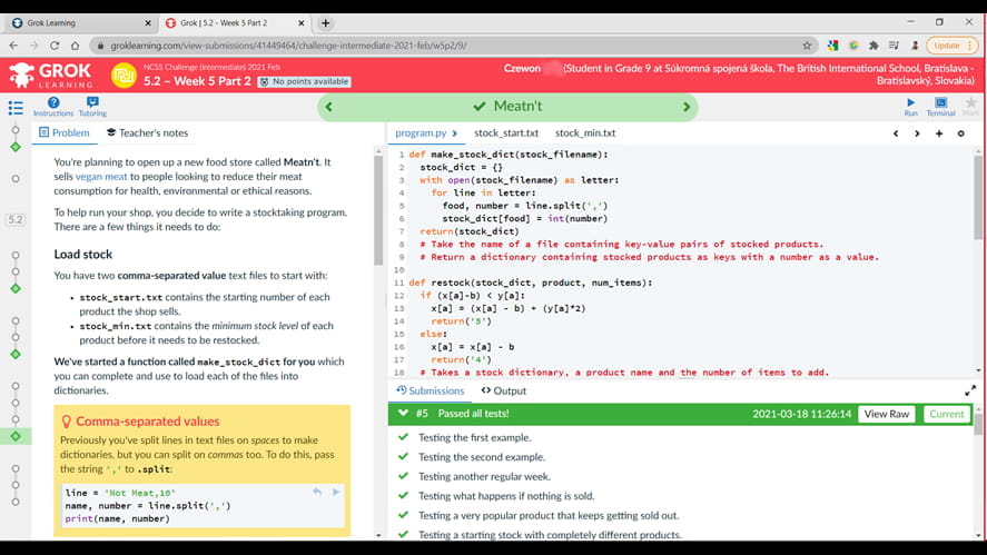 NCSS Programming Competition