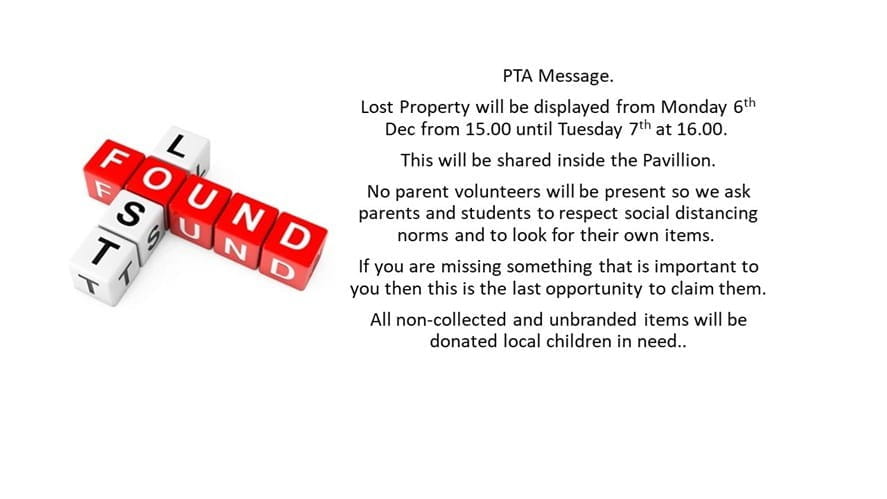 Lost Property Notice 2021
