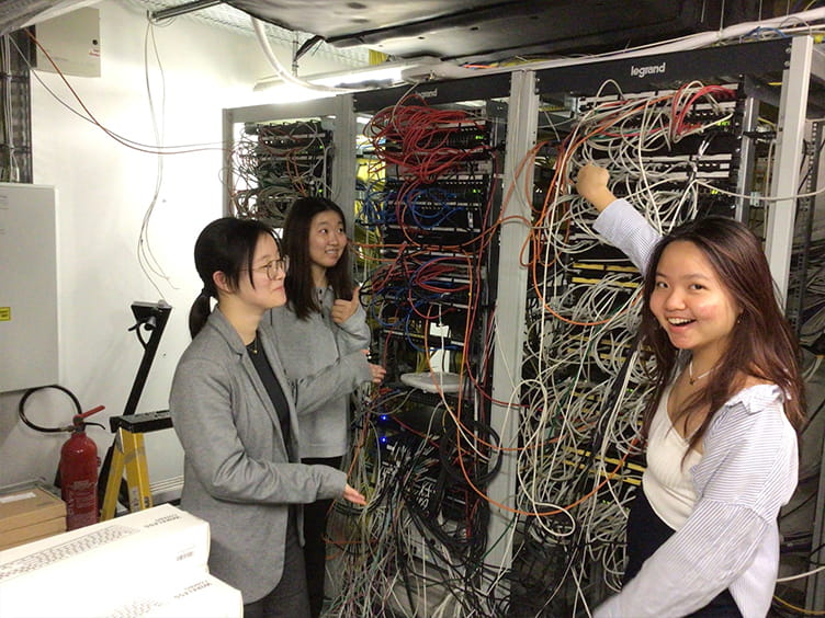 IB Computer Science visit to the Server Room