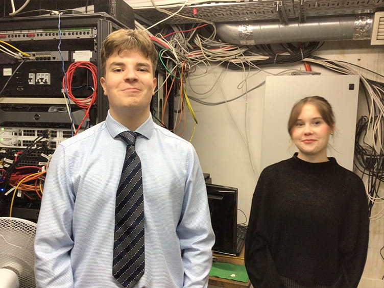 IB Computer Science visit to the Server Room