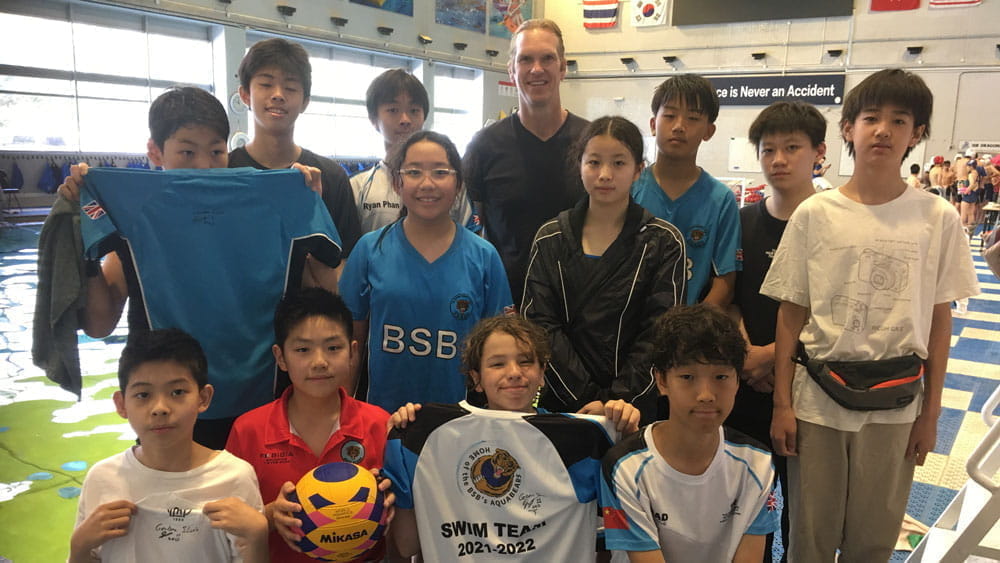 BSB Water Polo Players met Dutch Olympian Ben Silvis