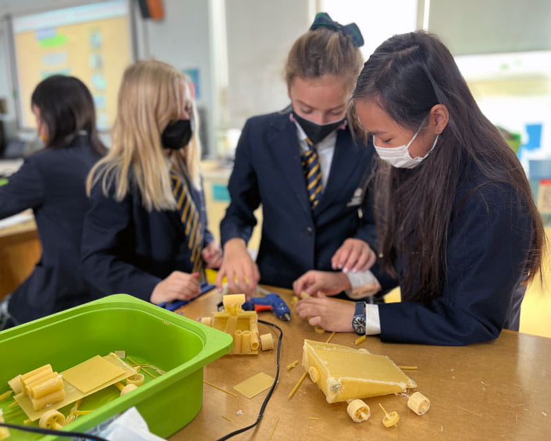 Year 7 Pasta Car STEAM Challenge