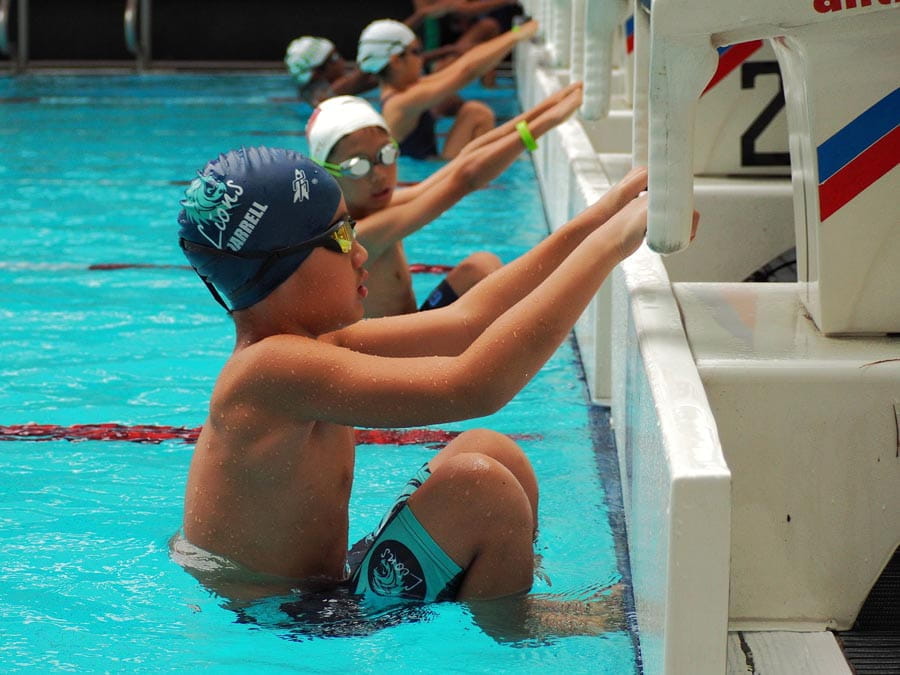 Early Fire Swim Meet at GIS
