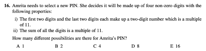 Junior Mathematics Challenge 2023