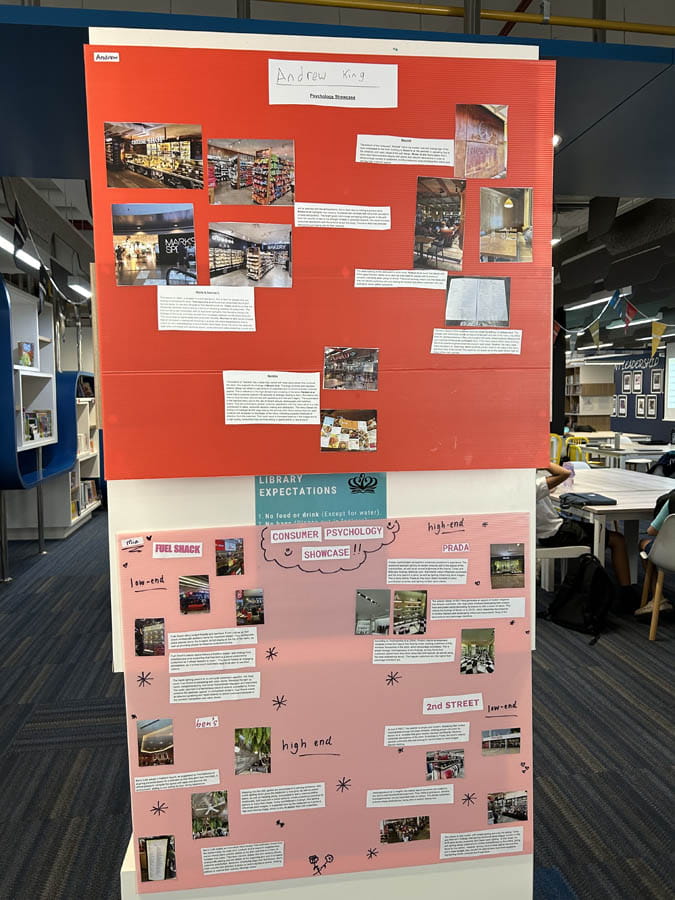 Year 13 Psychology students analyse business environments through ...