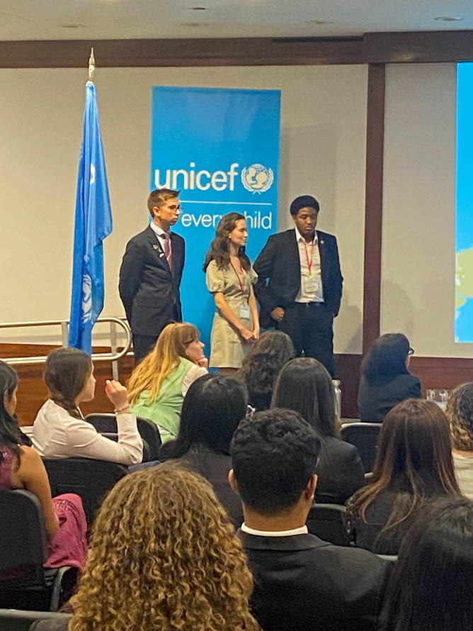 DCIS Students Embody Empowerment at NAE- UNICEF Summit